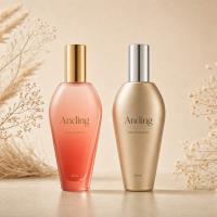 China 45ml Glass Perfume Bottles Oval Shape Empty Aluminum Cap Crimp Neck Spray for sale
