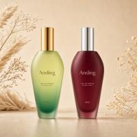 China 45ml Glass Perfume Bottles Oval Shape Empty Aluminum Cap Crimp Neck Spray for sale