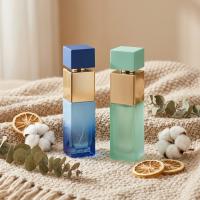 China Anding Elegant Quality Custom Luxury Frosted 30ml 90ml Glass Bottles for Perfume Botella De Perfume for sale