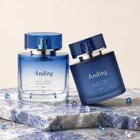 China Anding Custom Manufacturer Flat Luxury Premium Crimp Neck Spray Empty Glass 80ml Perfume Bottle for sale