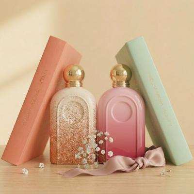 China Anding Flat Premium Refillable Spray Luxury Empty Glass 100ml Custom Perfume Bottle Manufacturer for sale