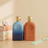 China Anding Flat Premium Refillable Spray Luxury Empty Glass 100ml Custom Perfume Bottle Manufacturer for sale