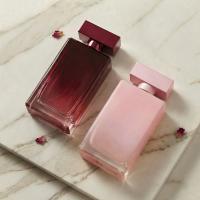 China Anding Bulk Custom Color High Quality 100ml Rectangle Luxury Empty Glass Perfume Spray Bottle for sale
