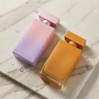 China Anding Bulk Custom Color High Quality 100ml Rectangle Luxury Empty Glass Perfume Spray Bottle for sale