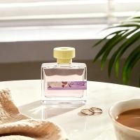 China Anding 130ml Square Custom Empty Fragrance Aromatherapy Bottle Home Room Reed Diffuser Bottles Luxury Glass for sale
