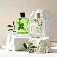 China Anding Stock 560ml Flat Home Room Large Aromatherapy Bottle Custom Empty Luxury Glass Reed Diffuser Bottle for sale