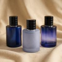 China Anding Manufacturer Bulk Customizable 60ml Cylinder Refill Mist High Quality Luxury Glass Empty Perfume Bottle for sale