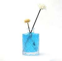 China Anding 230ml Cylinder Custom Empty Room Fragrance Aromatherapy Bottle Home Glass Reed Diffuser Bottle Luxury for sale