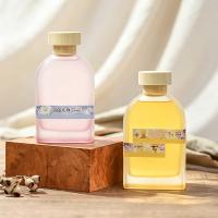 China Anding 200ml Large Flat Home Room Fragrance Bottle Custom Empty Luxury Aromatherapy Reed Diffuser Glass Bottle for sale