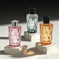 China Anding 190ml Cylinder Home Room Aroma Diffuser Bottle Custom Empty Glass Luxury Aromatherapy Fragrance Reed Diffuser Bottle for sale