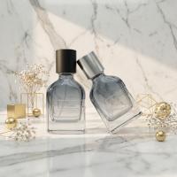China Anding Wholesale Supplier Custom Design 50ml Flat Screw on Neck Premium Refillable Spray Luxury Empty Glass Perfume Bottle for sale