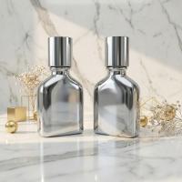 China Anding Wholesale Supplier Custom Design 50ml Flat Screw on Neck Premium Refillable Spray Luxury Empty Glass Perfume Bottle for sale