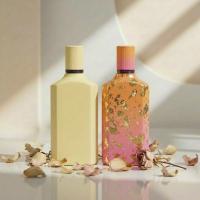 China Anding Manufacturer 100ml Flat Wholesale  Custom Printing Premium Refillable Spray Empty Glass Perfume Bottle for sale