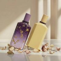 China Anding Manufacturer 100ml Flat Wholesale  Custom Printing Premium Refillable Spray Empty Glass Perfume Bottle for sale