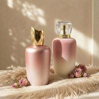 China Anding Supplier 100ml Velvet Cylinder Custom Design Crimp Magnetic Cap Premium Refillable Spray Empty Glass Perfume Bottle for sale