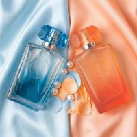 China Anding Supplier Custom Printing Frosted Premium Refillable Spray Luxury 100ml Crimp Rectangle Empty Glass Perfume Bottle for sale