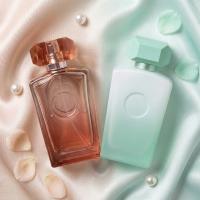 China Anding Supplier Custom Printing Frosted Premium Refillable Spray Luxury 100ml Crimp Rectangle Empty Glass Perfume Bottle for sale