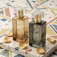 China Anding Rectangle Manufacturer Customizable Empty High Quality Spray Luxury Glass 100ml Perfume Bottle for sale