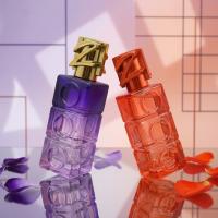 China Anding Supplier Custom Design Printing 30ml Crimp Rectangle Premium Refillable Spray Luxury Empty Glass Perfume Bottle for sale