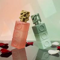 China Anding Supplier Custom Design Printing 30ml Crimp Rectangle Premium Refillable Spray Luxury Empty Glass Perfume Bottle for sale
