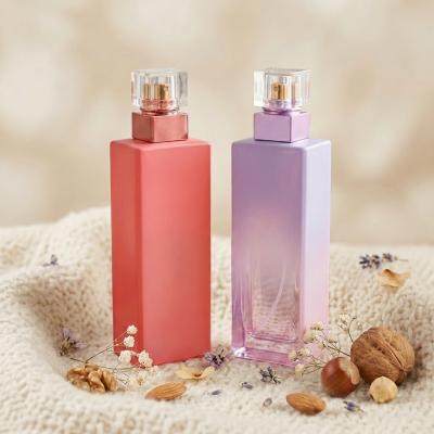 China Anding Manufacturer Custom Printing Crimp High Quality Spray Luxury Empty Glass 100ml Perfume Bottle for sale