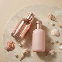 China Anding Supplier Custom Printing 100 ml Cylinder High End Refillable Spray Luxury Empty Glass Perfume Bottle for sale
