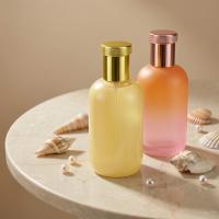 China Anding Supplier Custom Printing 100 ml Cylinder High End Refillable Spray Luxury Empty Glass Perfume Bottle for sale
