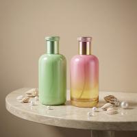 China Anding Supplier Custom Printing 100 ml Cylinder High End Refillable Spray Luxury Empty Glass Perfume Bottle for sale