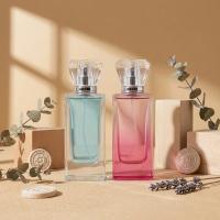 China Anding 65ml Rectangle Wholesale Supplier Premium Refillable Spray Luxury Custom Design Empty Glass Perfume Bottle for sale
