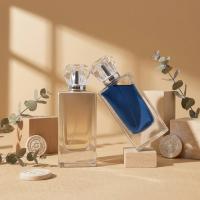 China Anding 65ml Rectangle Wholesale Supplier Premium Refillable Spray Luxury Custom Design Empty Glass Perfume Bottle for sale