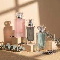 China Anding 65ml Rectangle Wholesale Supplier Premium Refillable Spray Luxury Custom Design Empty Glass Perfume Bottle for sale