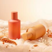 China Anding Manufacturer Custom Printing 100ml Crimp Cylinder Premium Refillable Spray Luxury Empty Glass Perfume Bottle for sale