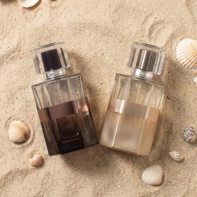 China Anding Supplier Custom Design 100ml Cylinder Premium Refillable Spray Luxury Empty Glass Perfume Bottle for sale