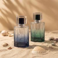 China Anding Supplier Custom Design 100ml Cylinder Premium Refillable Spray Luxury Empty Glass Perfume Bottle for sale