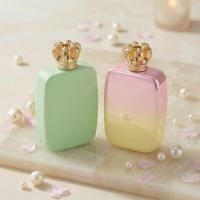 China Anding Supplier 100ml Flat Custom Design Premium Refillable Spray Luxury Empty Glass Perfume Bottle for sale