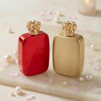 China Anding Supplier 100ml Flat Custom Design Premium Refillable Spray Luxury Empty Glass Perfume Bottle for sale