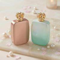 China Anding Supplier 100ml Flat Custom Design Premium Refillable Spray Luxury Empty Glass Perfume Bottle for sale