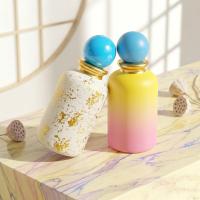 China Empty Glass Perfume Bottles 100ml Cylinder Crimp Neck Round Cap Spray for sale