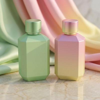 China Anding Supplier Custom Printing 100 ml Rectangle  High End Refillable Spray Luxury Empty Glass Perfume Bottle for Perfume for sale