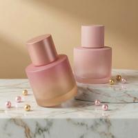 China Anding Supplier Custom Printing Premium 100 ml Cylinder Refillable Spray Luxury Empty Glass Perfume Bottle for sale