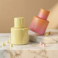 China Anding Supplier Custom Printing Premium 100 ml Cylinder Refillable Spray Luxury Empty Glass Perfume Bottle for sale