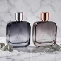 China Anding Supplier Custom Design 90ml Square Premium Refillable Spray Luxury Empty Glass Perfume Bottle for sale