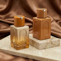 China Anding Wholesale Supplier Custom Printing Luxe 100ml Square Premium Refillable Spray Empty Glass Perfume Bottle for sale