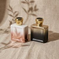 China Anding Supplier High Quality Custom Design Refillable Spray 100ml Square Empty Glass Perfume Bottle for sale