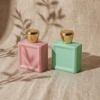 China Anding Supplier High Quality Custom Design Refillable Spray 100ml Square Empty Glass Perfume Bottle for sale