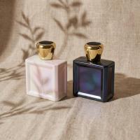 China Anding Supplier High Quality Custom Design Refillable Spray 100ml Square Empty Glass Perfume Bottle for sale