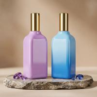 China Anding Manufacturer Custom Design Printing 100ml Rectangle Luxury Premium Refillable Spray Empty Glass Perfume Bottle for sale