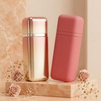 China Anding Oem Bulk Custom Design Printing 100ml Crimp Rectangle Refillable Luxury Custom Glass Empty Perfume Bottle for sale