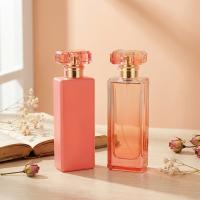 China Anding Oem Bulk Custom Printing 100 ml Rectangle High End Refillable Spray Luxury Empty Glass Perfume Bottle for sale