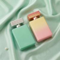 China Anding Manufacturer Bulk Customizable Refill Mist 100ml Rectangle High Quality Luxury Glass Empty Perfume Bottle for sale